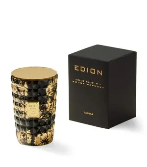 EDION Cello Suite No.7 Wood Harmony Candle - Black