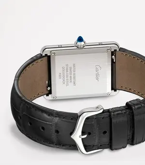 Cartier Stainless Steel Tank Louis Watch With Spinel