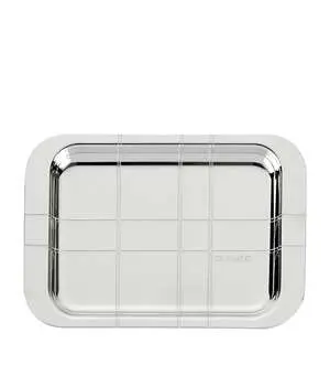 Christofle Plated Graphik Tray - Silver