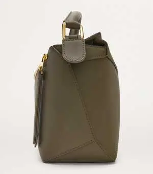 Loewe Small Leather Puzzle Edge Top-handle Bag