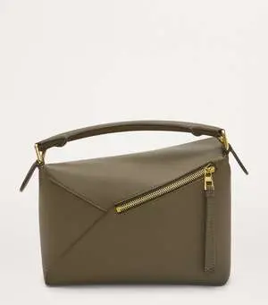 Loewe Small Leather Puzzle Edge Top-handle Bag