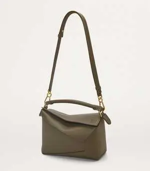 Loewe Small Leather Puzzle Edge Top-handle Bag