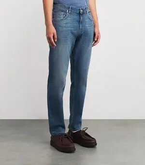 Eleventy Straight Leg Jeans - Blue