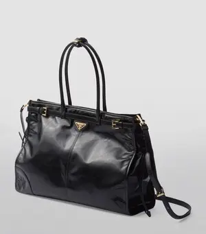 Prada Large Leather Bonnie Top-handle Bag