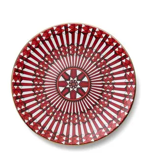 THE MARTHA, BY BACCARAT Arcadia Red Bread Plate