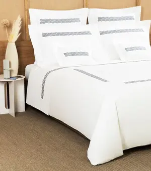 Frette Basket Weave Queen Duvet Cover