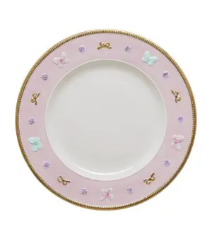 VILLARI Butterfly Lay Plate - Pink