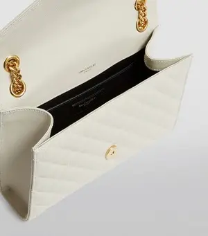 Saint Laurent Medium Envelope Matelassé Shoulder Bag