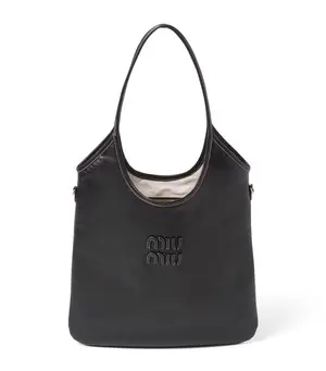 Miu Miu Leather Ivy Tote Bag - Black