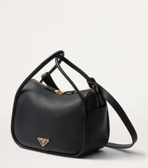 Prada Darling Leather Top Handle Bag - Black