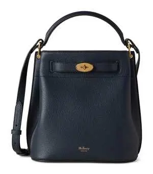 Mulberry Leather Islington Bucket Bag - Blue