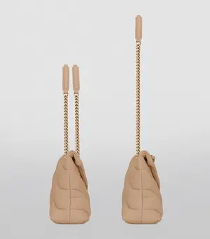 Saint Laurent Loulou Puffer Shoulder Bag - Beige