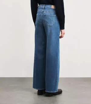 Paige Anessa Wide-leg Cropped Jeans