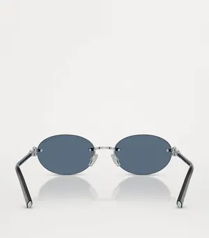 Tiffany & Co. Oval Metal Sunglasses
