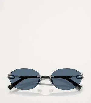 Tiffany & Co. Oval Metal Sunglasses