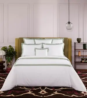 YVES DELORME Linea Verones Oxford Pillowcase - Green