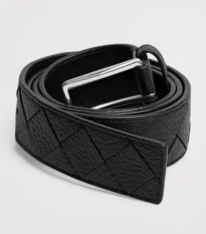 Bottega Veneta Intrecciato Leather Belt