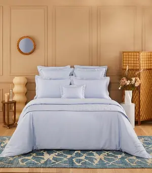 YVES DELORME Triomphe Celeste King Duvet Cover - Blue