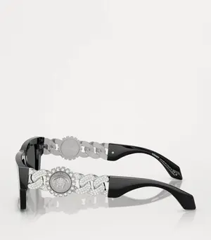 Versace Acetate Square Frame Sunglasses