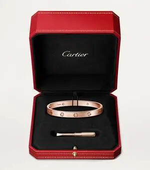 Cartier Karat And Diamond Love Bangle