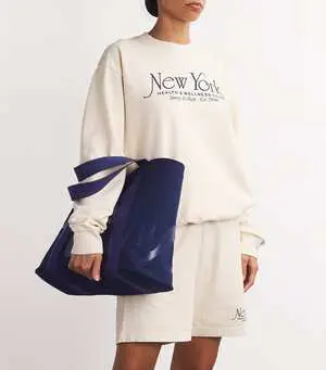 Harrods Cotton Logo Tote Bag - Navy