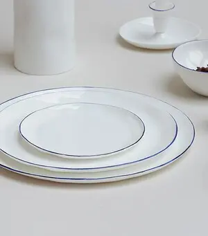 FELDSPAR Set Of 4 Cobalt Dinner Plates