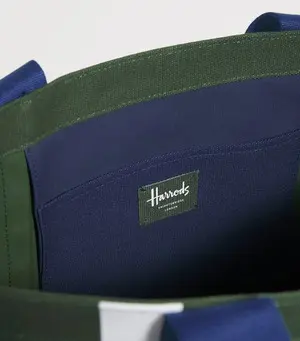 Harrods Medium Cotton Logo Tote Bag