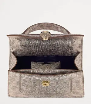 BVLGARI Small Snakeskin Serpenti Forever Top-handle Bag
