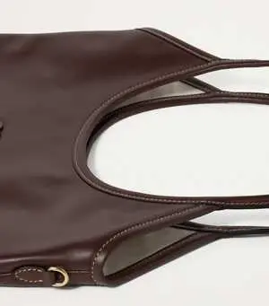 Miu Miu Leather Ivy Tote Bag - Brown