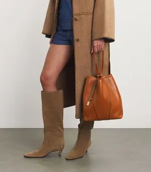 Chloé Medium Calfskin Spin Tote Bag - Brown