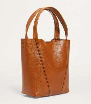 Chloé Small Calfskin Spin Tote Bag - Brown