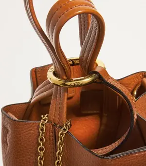Chloé Small Calfskin Spin Tote Bag - Brown