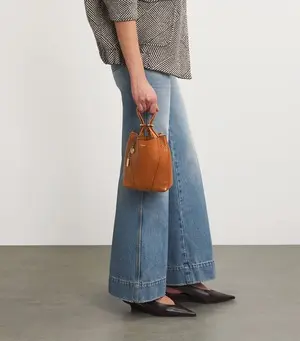 Chloé Small Calfskin Spin Tote Bag - Brown