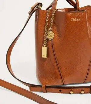 Chloé Small Calfskin Spin Tote Bag - Brown