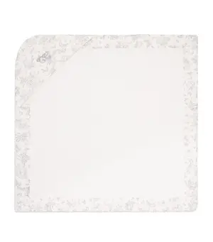 TARTINE ET CHOCOLAT Cotton Toile De Jouy Bath Cape - Grey