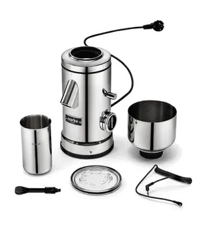 AARKE Stainless Steel Flat Burr Coffee Grinder
