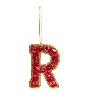 Tinker Tailor Embellished R Tree Decoration - Red