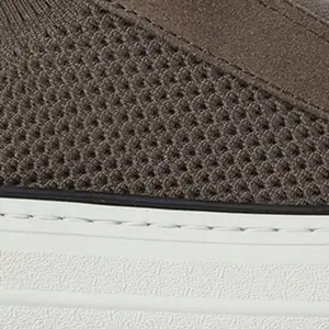 Brunello Cucinelli Knitted Suede-trimmed Sneakers
