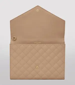 Saint Laurent Quilted Leather Pouch