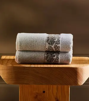 YVES DELORME Paysages Bath Towel - Grey