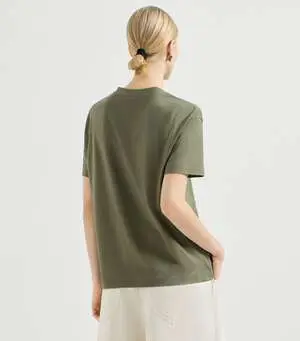 Brunello Cucinelli Cotton T-shirt With Monili Trim