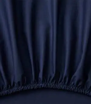 Ralph Lauren Cotton Player Euro King Fitted Sheet - Navy