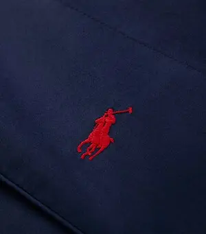 Ralph Lauren Cotton Player Flat Sheet - Navy