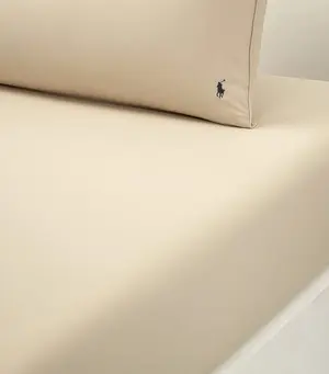 Ralph Lauren Cotton Player Fitted Sheet - Beige