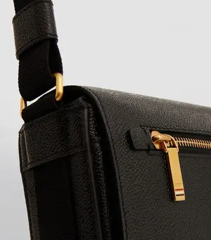 Thom Browne Pebbled Leather Reporter Bag