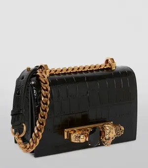 Alexander McQueen Jewelled Leather Satchel