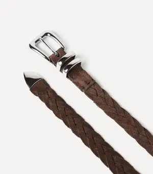 Brunello Cucinelli Braided Leather Belt