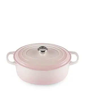 LE CREUSET Cast Iron Oval Casserole Dish - Blue