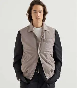 Brunello Cucinelli Cashmere Padded Gilet - Brown