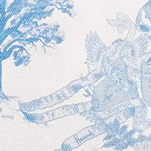 Harrods Toile Overnight Packable Bag And Pouch Set - Blue